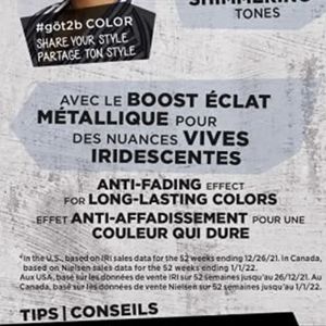 Got2B | Hair | Nib Got2b Metallics Permanent Hair Color M65 Deep Red ...